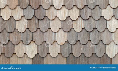 Rounded Shingles Stock Image Image Of Household Wall 28924463