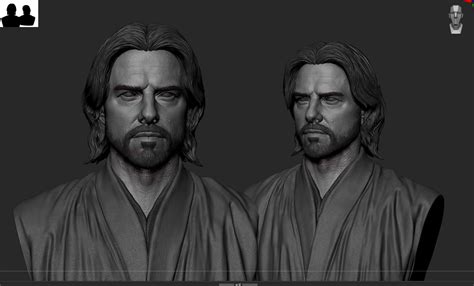 Stl File Nathan Algren Tom Cruise Bust Last Samurai 👤・3d Printer Model