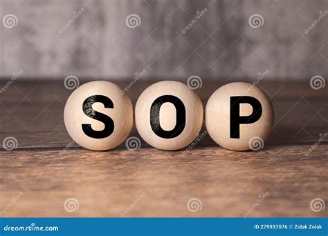 Sop Abbreviation Sop Standard Operating Procedure Concept Blur Background Royalty Free Stock