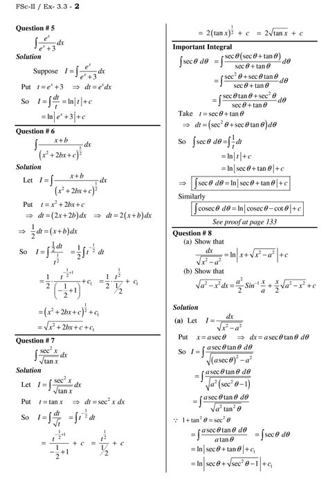 Solution Class 12th Mathematics Chapter Integration Part 03 Complete