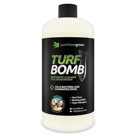 Artificial Grass Cleaner Turf Bomb 32 Oz Bottle Shop Purchase Green