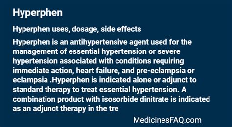 Hyperphen Uses Dosage Side Effects Food Interaction And Faq