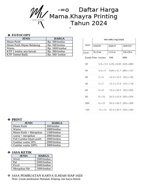 Daftar Harga Printer Pdf