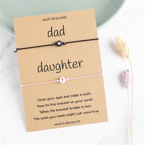 Dad And Daughter Wish Bracelet Set By Mudita Bracelets