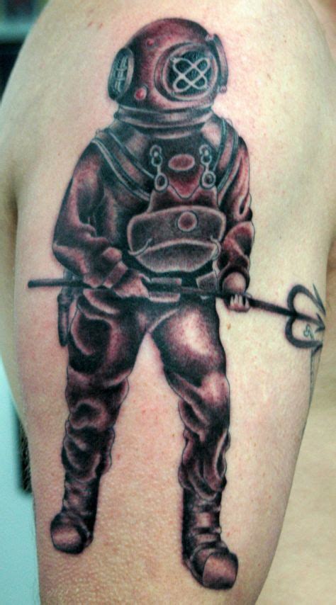 12 Diver Tattoo Ideas Diver Tattoo Helmet Tattoo Diver