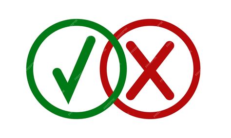 Tick And Cross Marks