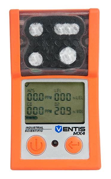 Industrial Scientific Ventis Mx4 Personal Multi Gas Monitor Lel Co H2s