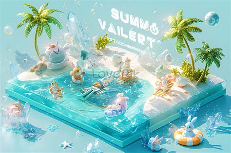 Beach Sunbathing Illustration Imagepicture Free Download 601694009