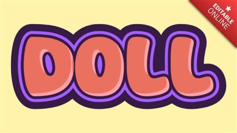 Doll Maker Text Effect Generator