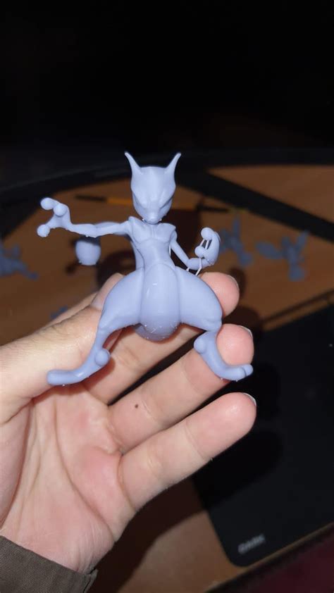 D Printer Mewtwo Pokemon Made With Creality Halot One Cults