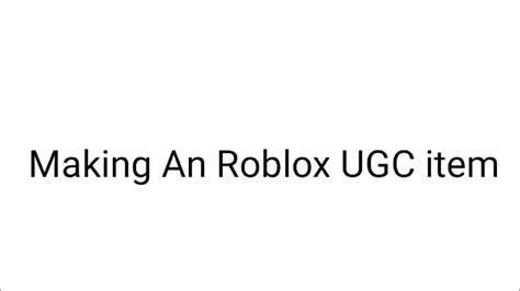 Ugc Application Roblox