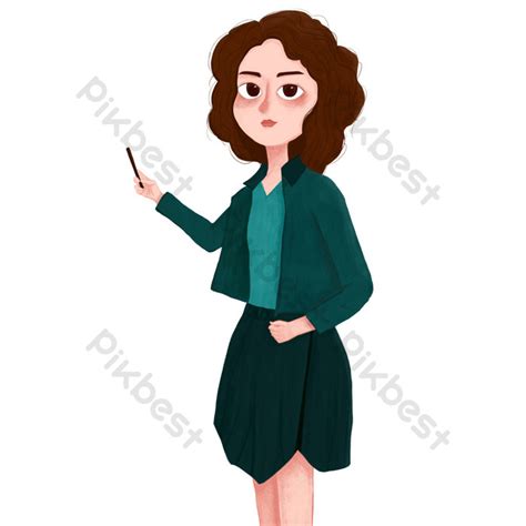 캐릭터 여자 선생님 일러스트 일러스트 Png Psd 무료 다운로드 Pikbest