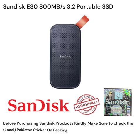 Sandisk E30 800mbs 32 Portable Ssd Darazpk