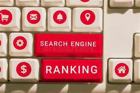 Conceptual Display Search Engine Ranking Word For Rank At Which Site Appears In The Search