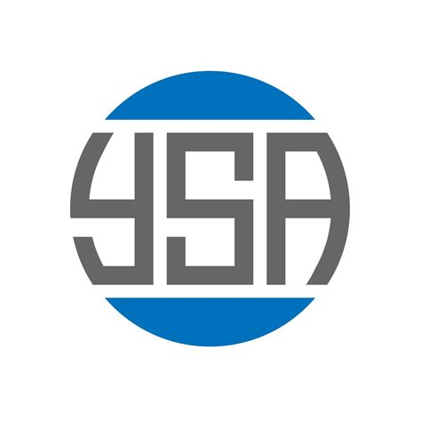Ysa Letter Logo Design On White Background Ysa Creative Initials Circle Logo Concept Ysa