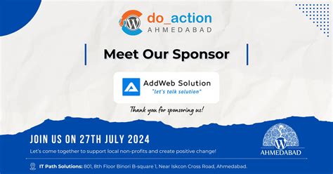 thank you addweb solution for being our sponsor do action ahmedabad 2024