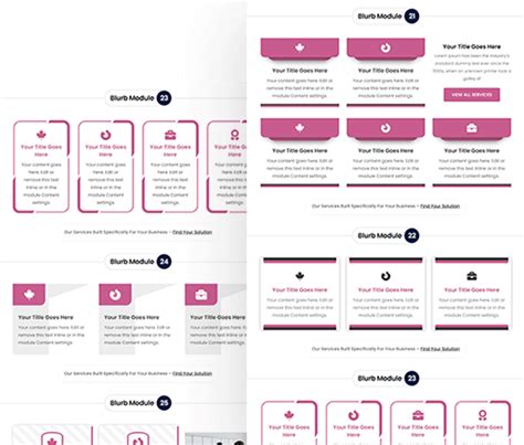 Ultimate Divi Blurb Module Design Bundle Divi Layouts Demos