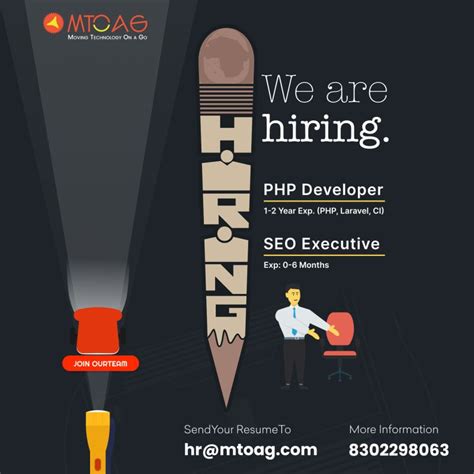 Mtoag Technology On Linkedin Seoexecutive Phpdeveloper Jaipur 5daysworking Seoexecutive