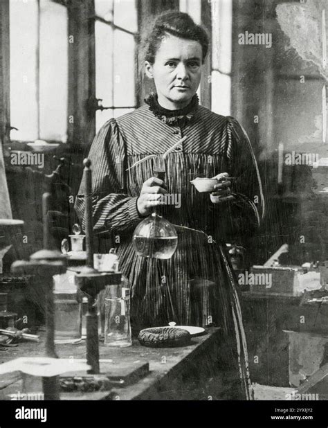 Marie Curie 1867 1934 Portrait Photograph In Her Laboratory 1898