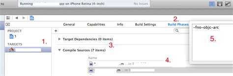 Objective C How Can I Disable Arc For A Single File In A Project