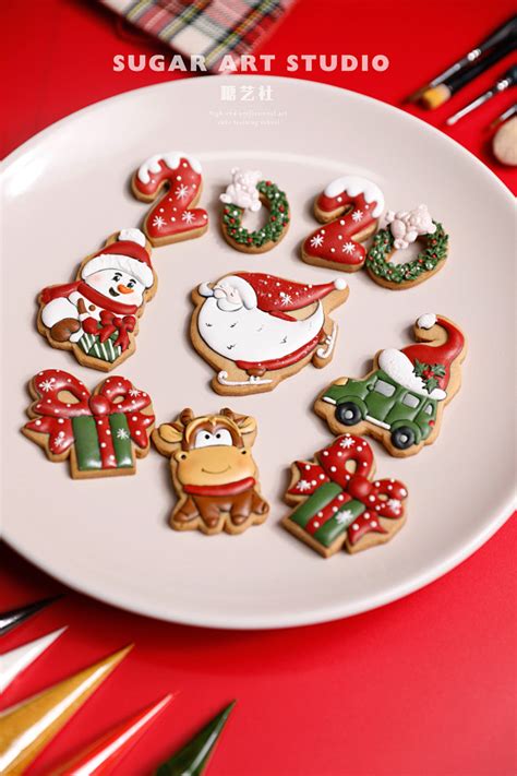圣诞节糖霜饼干系列饼干拍摄