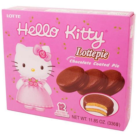 Lotte Hello Kitty Chocolate Pie 乐天hello Kitty巧克力派（12pc） Taos