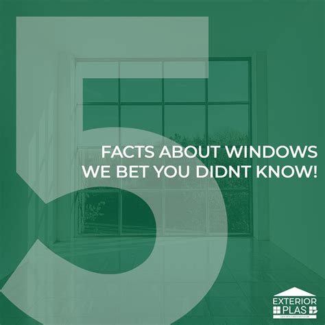 Five Window Facts You Never Knew Exterior Plas