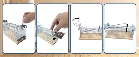 Amazon.com : 4 PCS Humane Mouse Traps No Kill,Combined Automatic Continuous Rat Traps Cage ...