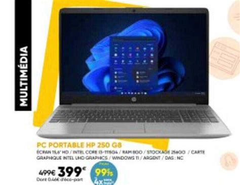 Promo Pc Portable Hp 250 Gb Chez Fnac Icataloguefr