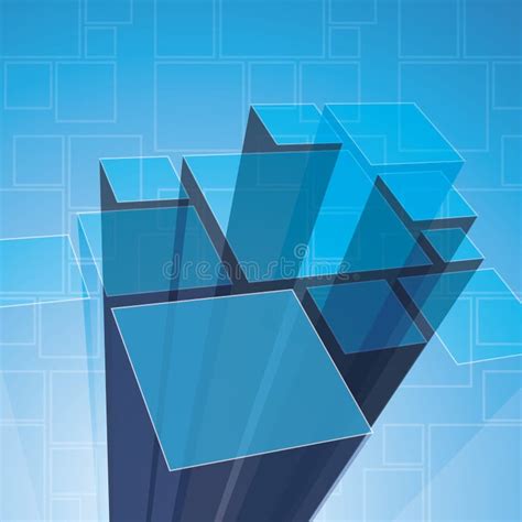 3d Prism Background Template Stock Vector Illustration Of Building