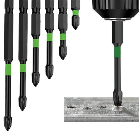 6pcs Magnetic Screwdriver Bit Sets Anti Slip Magnetic Drill Bits Strong