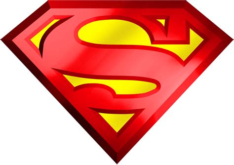 Red Superman Emblem Superhero Symbol Comic Logo Free Png
