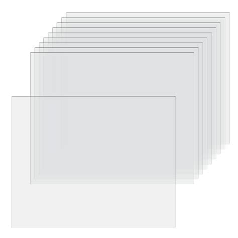 Buygoo 10pack 11 X 14 Clear Plexiglass Plastic Acrylic Sheet 003