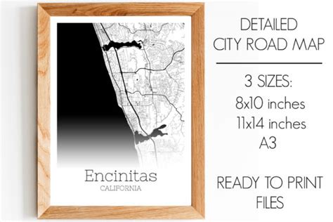 Encinitas California City Map Graphic By Svgexpress · Creative Fabrica