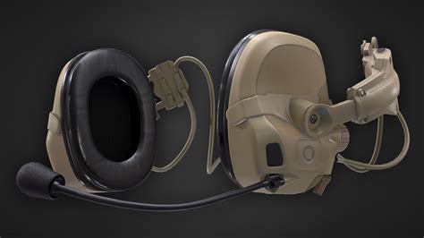 Ops Core Amp Headset Invisio V60 Ptt Cgtrader