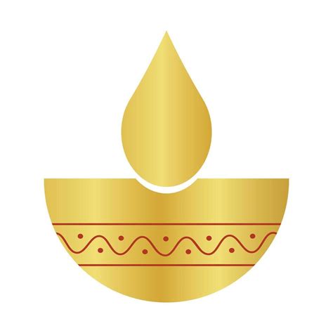 Golden Traditional Lamp Deepam Diya Icon 46538170 Vector Art At Vecteezy