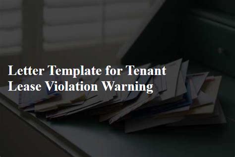 Letter Template For Building Code Violation Notice Free Samples In
