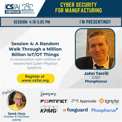 John Terrill On Linkedin Manufacturing Cybersecurity Controlsystems Otcybersecurity Ics