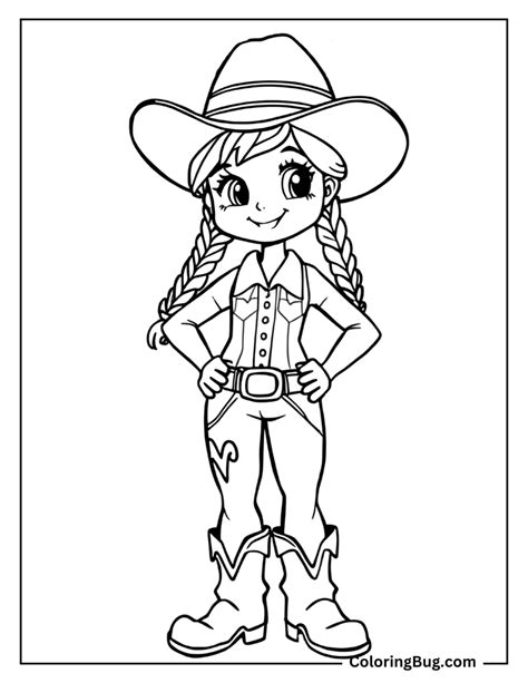38 Cowgirl Coloring Pages Free Printable Pdfs