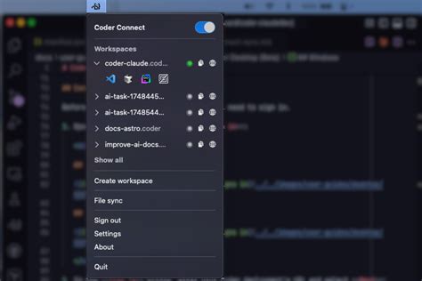 Coder Desktop Connect And Sync Coder Docs