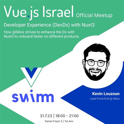 Vuejs Israel On Linkedin 📢 Speaker Announcement For Our Upcoming Meetup On The 31st July 📢 Join