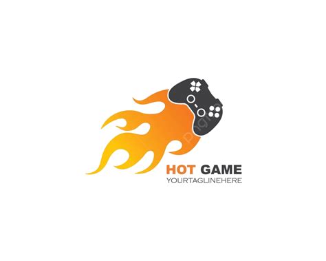 Video Game Controller Logo Icon Vector Illustration Controller Vector Fire Vector Controller
