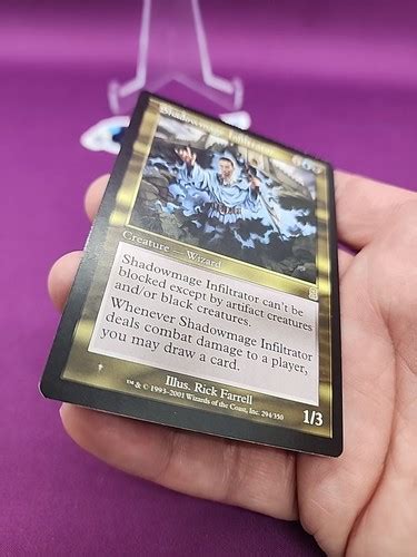 Mtg Shadowmage Infiltrator Misprint Crimp Jon Finkle Invitational Card