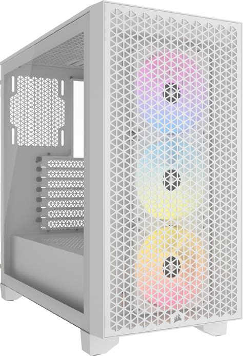 Corsair 3000d Rgb Airflow Mid Tower Pc Case 3x Ar120 Rgb Fans Three
