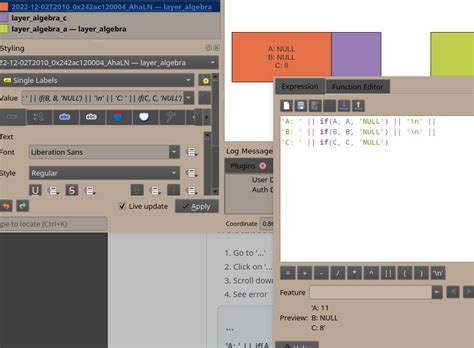 Bug Simple Label Preview Is Correct But Actual Map Shows Null For A Value Issue Qgis
