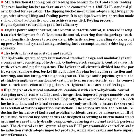 Quotation For Futian Leak Free Garbage Truck Customization Of Various