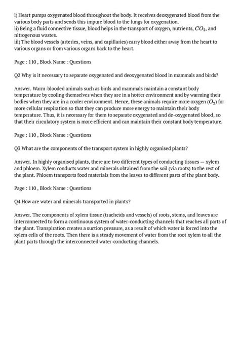 Ncert Solutions Class 10 Science Chapter 6 Life Processes