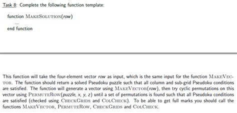 Solved Answer In Pseudo Code For Sudoku Please Answer Task Chegg