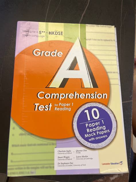 Grade A Comprehension Test Paper 1 Reading English Dse Exercise 興趣及遊戲