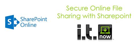 Secure Online File Sharing SharePoint Cloud Files I T NOW
